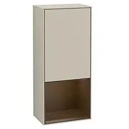 Villeroy & Boch Villeroy und Boch Finion Seitenschrank G540GNHH 41,8cm, links, Emotion, Regal unten Walnut Veneer, Sand Matt Lacquer