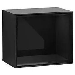 Villeroy & Boch Villeroy und Boch Finion Regalmodul G590PHPD 41,8x35,6cm, Ladestation, Emotion, Regal Glossy Black, Black matt lacquer