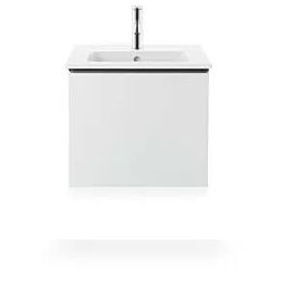 Duravit Me by Starck Möbel-Waschtisch 2336530060 53 x 43 cm, weiß, ohne Hahnloch, mit Überlauf, Hahnlochbank