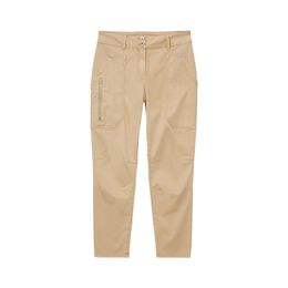 Tom Tailor Damen Cargo Hose, beige, Uni, Gr. 44/28