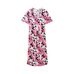 Tom Tailor Damen Kleid mit Print, rosa, Allover Print, Gr. 36