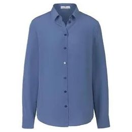 Bluse aus 100% Seide Peter Hahn Seidenreich blau, 38