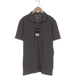 Napapijri Herren Poloshirt, grau, Gr. 48