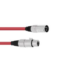 Omnitronic XLR Kabel 3pol 5m rt Audio-Kabel