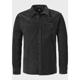 Schöffel SCHÖFFEL Herren Outdoorhemd "Urban Shirt Style Lodos MNS", schwarz, Gr. 52, Oberstoff: 98% Polyester, 2% Elasthan, Hemden
