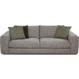 Big-Sofa DESIGNWERK, B:254cm H:87cm T:122cm, grau, 100% Polyester, Sofas, "Parma, anspruchsvolles Design und toller Sitzkomfort"