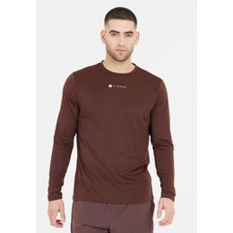 Virtus Herren Langarmshirt "Roger", rot, Gr. XXL, unifarben, 84% Polyester, 16% Elasthan, Shirts, mit antibakterieller Silver Funktion