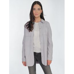 Maze Damen Lederjacke "42020135", blau, Gr. XS, Obermaterial: 100% Lammleder / &Auml;rmelfutter: 100% Polyester, Jacken