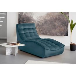 Chaiselongue Calia italia, B:81cm H:88cm T:156cm, blau, Sofas, "Banjo, Designsofa, erstklassiger Sitzkomfort, als Einzelelement", oder als Modulsofa