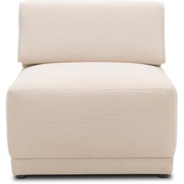 Sofaelement DOMO collection, B:78cm H:77cm T:100cm, beige, 95% Polyester, 5%Polyamid, Polsterelemente, "800007", Rückenkissen aufstellbar, unendlich