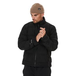 SOS Herren Steppjacke "Alagna", schwarz, Gr. L, unifarben, 100% Polyester, Jacken, mit praktischem Kinnschutz