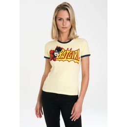 logoshirt Damen T-Shirt "DC Comics", gelb, Gr. XS, bedruckt, 100% Baumwolle, Shirts, mit lizenziertem Originaldesign