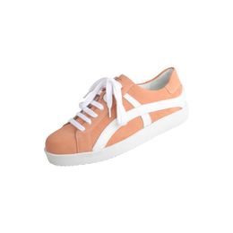 Damen Sneaker "Nora", Lei by tessamino, Gr. 44, orange, Leder, Schuhe, in modischem Design