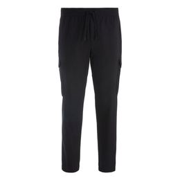 Cargohose BOSS Green "T_Urbanex-CargoLight" Gr. 50, N-Gr, schwarz (black001) Herren Hosen mit elastischem Bund und Kordelzug