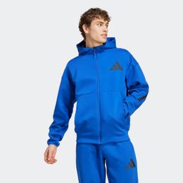 Kapuzensweatshirt adidas Sportswear "M Z.N.E. FZ" Gr. S, blau (royal blue) Herren Sweatshirts