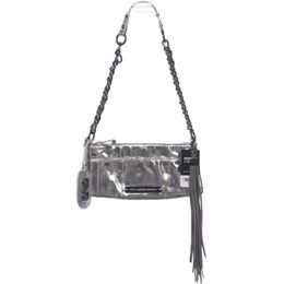 Costume National Damen Handtasche, silber, Gr.