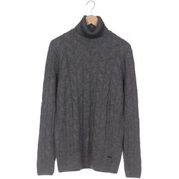 Bugatti Herren Pullover, grau, Gr. 54