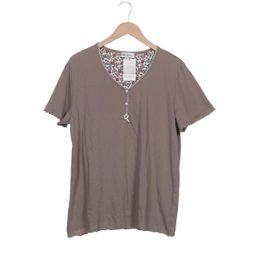 Ulla Popken Damen T-Shirt, braun, Gr. 46