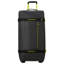 Reisetasche American Tourister "URBAN TRACK 78,5" Gr. B/H/T: 42 cm x 78,5 cm x 44 cm, schwarz (black, lime) Taschen Trolley Duffle Bag Reisegepäck