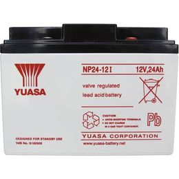 Yuasa NP24-12 NP24-12 Bleiakku 12 V 24 Ah Blei-Vlies (AGM) (B x H x T) 166 x 125 x 175 mm M5-Schraubanschluss Wartungsfrei, VDS-Zertifizierung