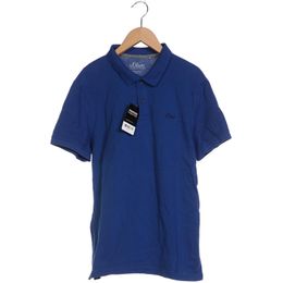 s.Oliver Herren Poloshirt, blau, Gr. 48