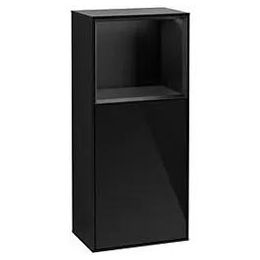 Villeroy & Boch Villeroy und Boch Finion Seitenschrank G510PDPH 41,8x93,6cm, rechts, Emotion, Regal oben Black matt, Glossy Black Lacquer