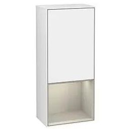 Villeroy & Boch Villeroy und Boch Finion Seitenschrank G550HHGF 41,8cm, rechts, Emotion, Regal unten Sand Matt, Glossy white lacquer