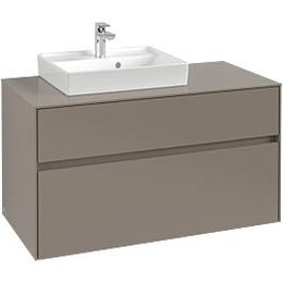 Villeroy & Boch Villeroy und Boch Collaro Waschtischunterschrank C01400AB 100x54,8x50cm, Waschtisch links, black oak