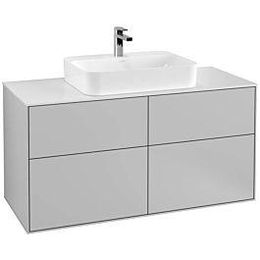 Villeroy & Boch Villeroy und Boch Finion Waschtischunterschrank F38100GJ 120x60,3cm, Abdeckplatte white matt, Light grey matt