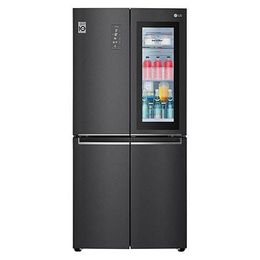 LG MultiDoor mit InstaView Door-in-Door 530 Liter Kapazität Energieeffizienzklasse E Matte Black Steel GMQ844MC5E