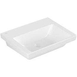 Villeroy & Boch Villeroy und Boch Subway 3.0 Waschtisch 4A7058RW 55x44cm, ohne Hahnloch/ohne Überlauf, stone white C-plus