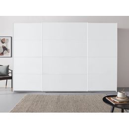 Schwebetürenschrank Rauch "Kleiderschrank Schrank Garderobe TOPSELLER OTELI inkl. Inneneinteilung" Schränke Gr. B/H/T: 315 cm x 210 cm x 62 cm, weiß mit 3 Innenschubladen sowie zusätzlichen Einlegeböden MADE IN GERMANY