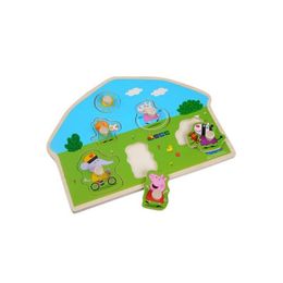 Barbo Toys Peppa Pig Wooden Peg Puzzle - Play