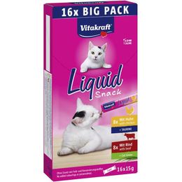 Vitakraft - Liquid Snack Multipack with chicken and beef for cats 16x15gr - (58554)