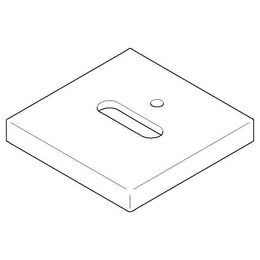 Dornbracht Rosette f&uuml;r Standauslauf Waschtisch Ersatzteile 092778032 60 x 60 x 9 mm Chrom 092778032-00