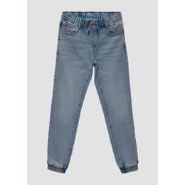 s.Oliver - Jogging-Jeans Pete / Regular Fit / Mid Rise / Straight Leg, Jungen, blau, Größe 140/SLIM