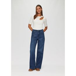 s.Oliver - Jeans Suri / Regular Fit / High Rise / Wide Leg, Damen, blau, Größe 42/30