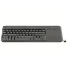Logitech Funktastatur K400, Plus TV, Touchpad, Unyfying