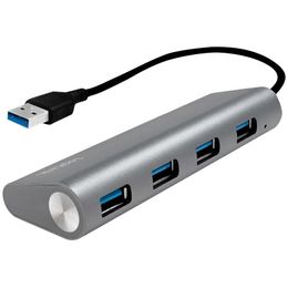 Logilink USB3.0-Hub UA0307, 4x USB-A, Aluminium