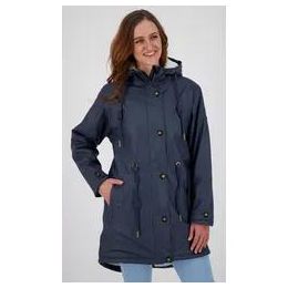 Regenjacke DEPROC ACTIVE "Friesennerz LOVE PEAK UNI WOMEN" Gr. 48 (XL), blau (navy) Damen Jacken auch in Großen Größen erhältlich