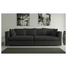 Guido Maria Kretschmer Home & Living Big-Sofa GUIDO MARIA KRETSCHMER HOME & LIVING "Arles" Sofas Gr. B/H/T: 266cm x 80cm x 113cm, Flachgewebe, grau (anthrazit) extra tiefe Sitzfläche, in diversen Stoffqualitäten