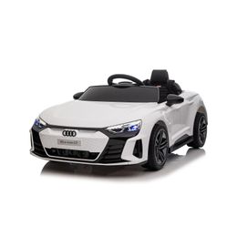 Moni Kinder Elektroauto Audi RS E-Tron GT 6888 Fernbedienung EVA-R&auml;der, Mp3, USB wei&szlig;