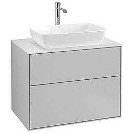 Villeroy & Boch Villeroy und Boch Finion Waschtischunterschrank F75100GJ 80x60,3cm, Abdeckplatte white matt, Light grey matt