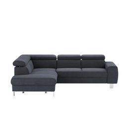 U.N.O uno Ecksofa Los Angeles ¦ blau ¦ Maße (cm): B: 249 H: 72