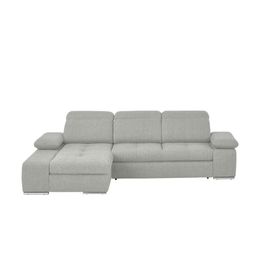 switch Ecksofa Webstoff Avilla ¦ grau ¦ Maße (cm): B: 285 H: 86 T: 18