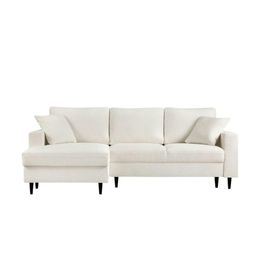 Höffner Ecksofa mit Schlaffunktion Wave ¦ creme ¦ Maße (cm): B: 92 H: 230 T: