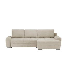 bobb Ecksofa mit praktischem Stauraum Soumia ¦ beige ¦ Maße (cm): B: