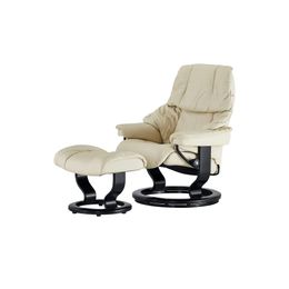 stressless Relaxsessel mit Hocker Reno L ¦ creme ¦ Maße (cm): B: 88