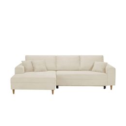 Höffner Ecksofa Benedita ¦ beige ¦ Maße (cm): B: 275 H: 91 T: 173