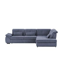 Höffner Ecksofa mit Funktion Perry ¦ blau ¦ Maße (cm): B: 315 H: 85 T: 260